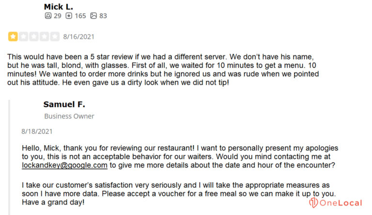 How to Respond to Your 1-Star Reviews (With Examples) - OneLocal