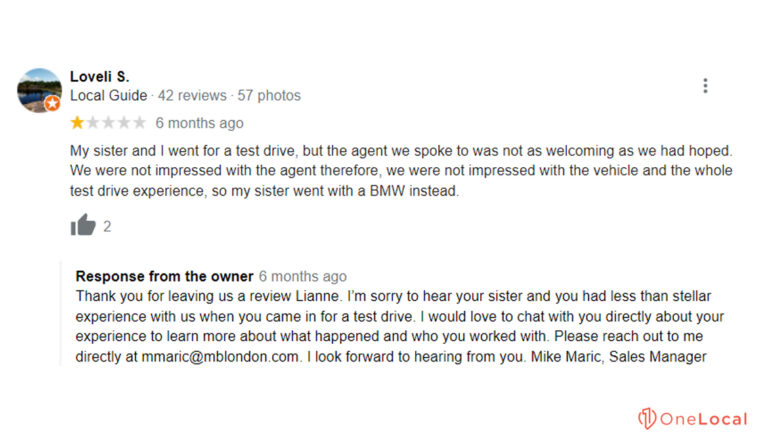 How to Respond to Your 1-Star Reviews (With Examples) - OneLocal