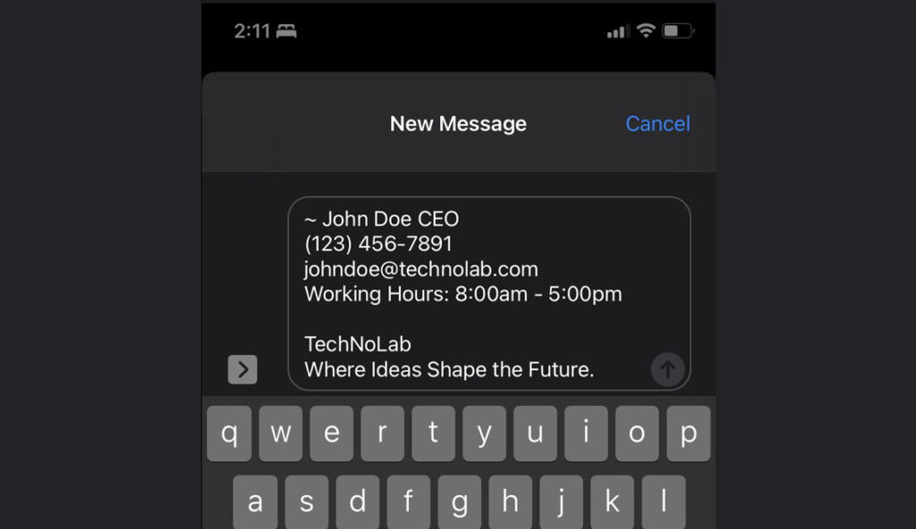 Text Message Signature: How to Add for Your Business